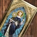 Saint John of Cologne Stained Glass Handcrafted Framed Print. 7x14 Size ...