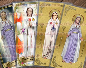 Mystical Rose Holy Card - Etsy