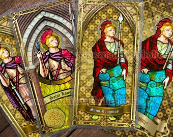 St Longinus Prayer Card - Etsy