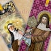 Saint St Clare of Assisi Laminated CLEAR See-through and Quote Catholic ...