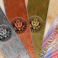 Patriotic Velvet Bookmark Ribbon Veteran Gift - USA American Booklover ...