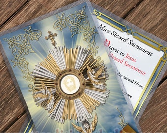 Adoration Holy Card - Etsy