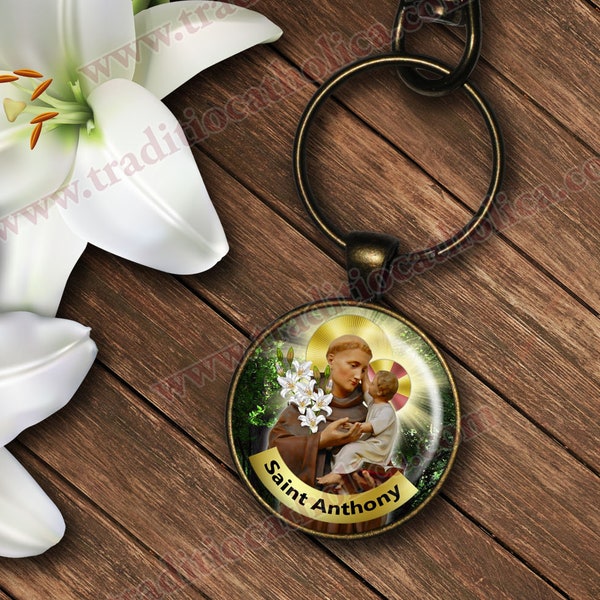 St Anthony Keychain - Etsy