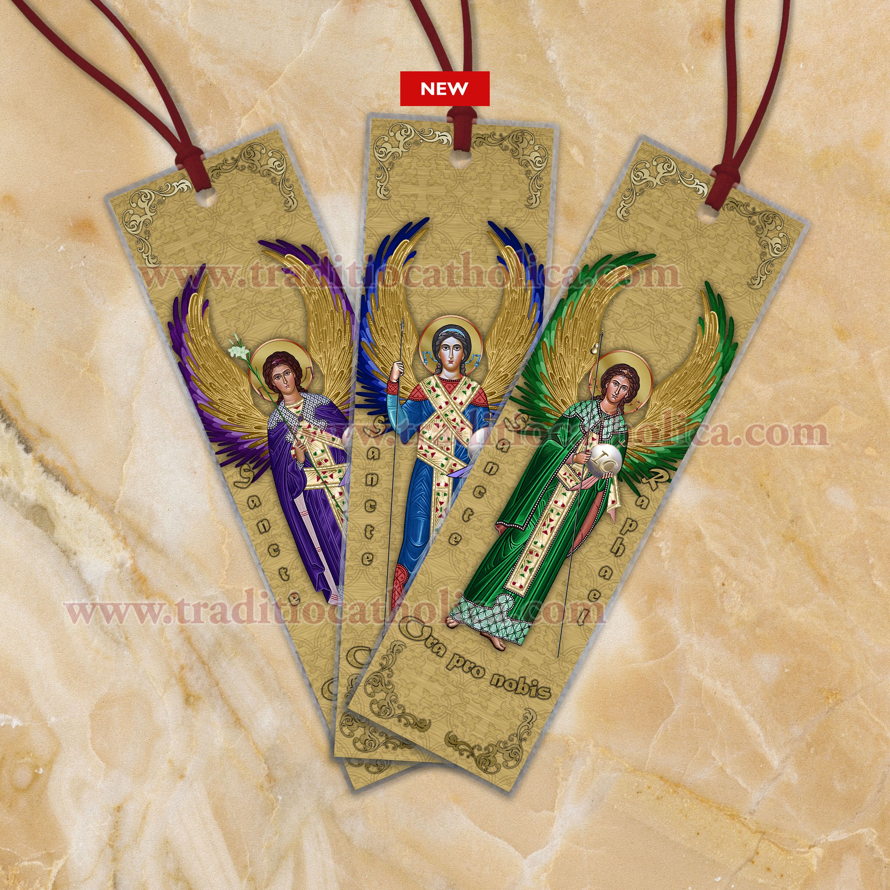 Archangels in Eastern Orthodox Icon Style Bookmark Set. 10% - Etsy