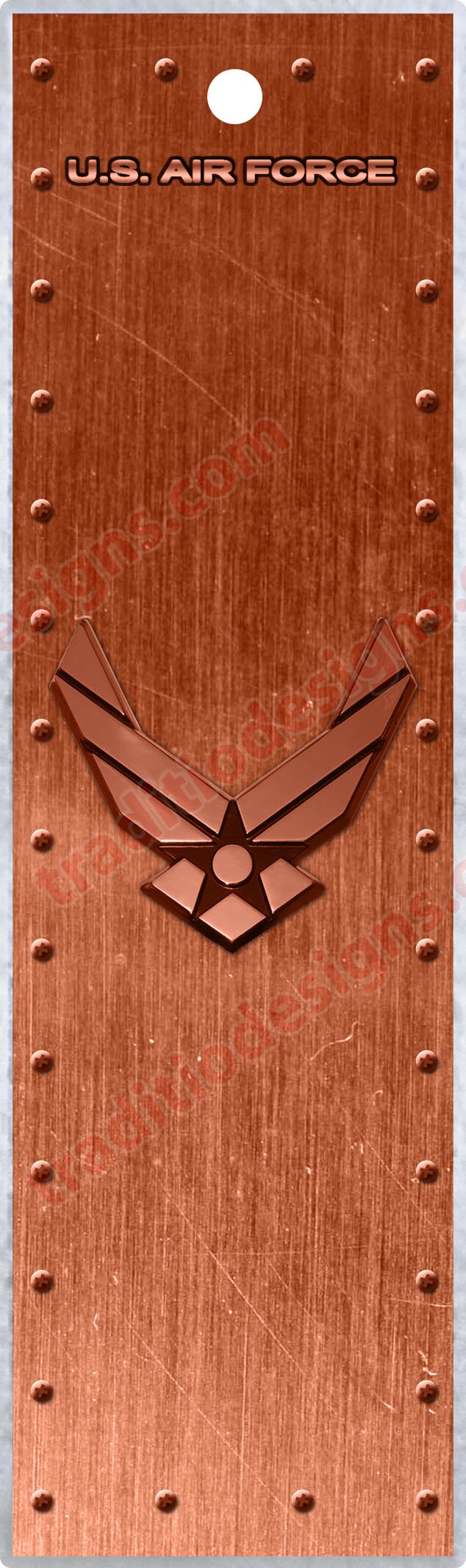 US Air Force Metallic Laminated Bookmarks. Custom US Air Force | Etsy