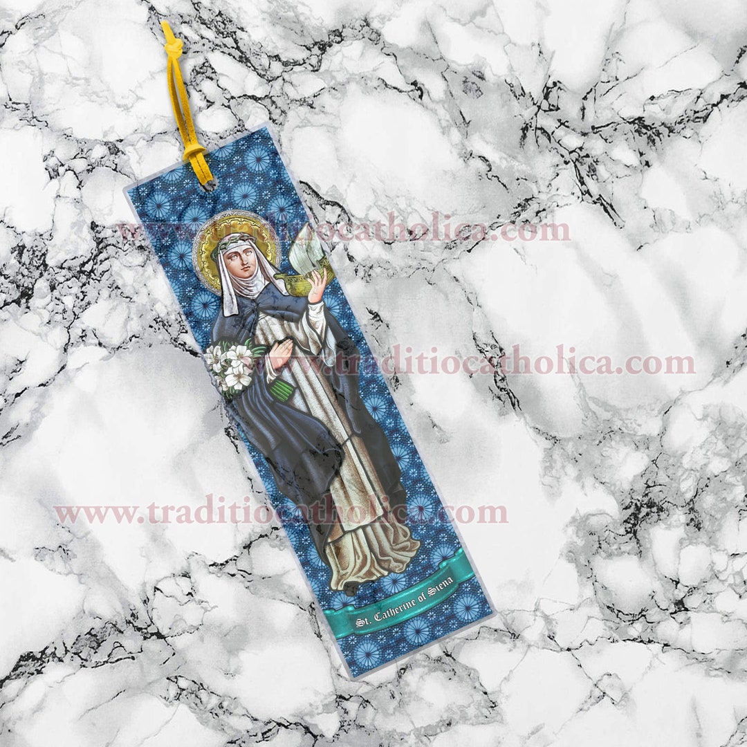 Saint Catherine of Siena CLEAR See-through Laminated Bible Scripture ...