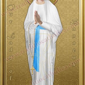 Our Lady of Banneux Belgium Handcrafted Framed Prints. 7x14 - Etsy