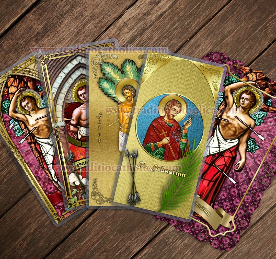 Saint Sebastian Patron of Pandemics and Athletes Laminated Holy Prayer ...