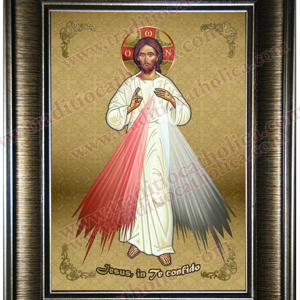 Divine Mercy Icon - Etsy