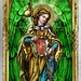 Four Archangels in Full Stature Stained Glass Laminated Holy Card Set ...