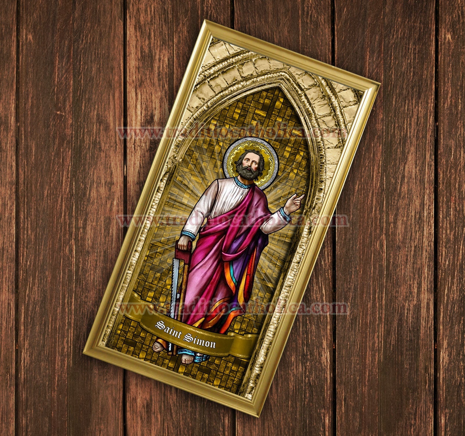 Saint Simon The Apostle Symbol