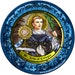 Saint John of Cologne Stained Glass Round 4 Inch Refrigerator Magnet ...