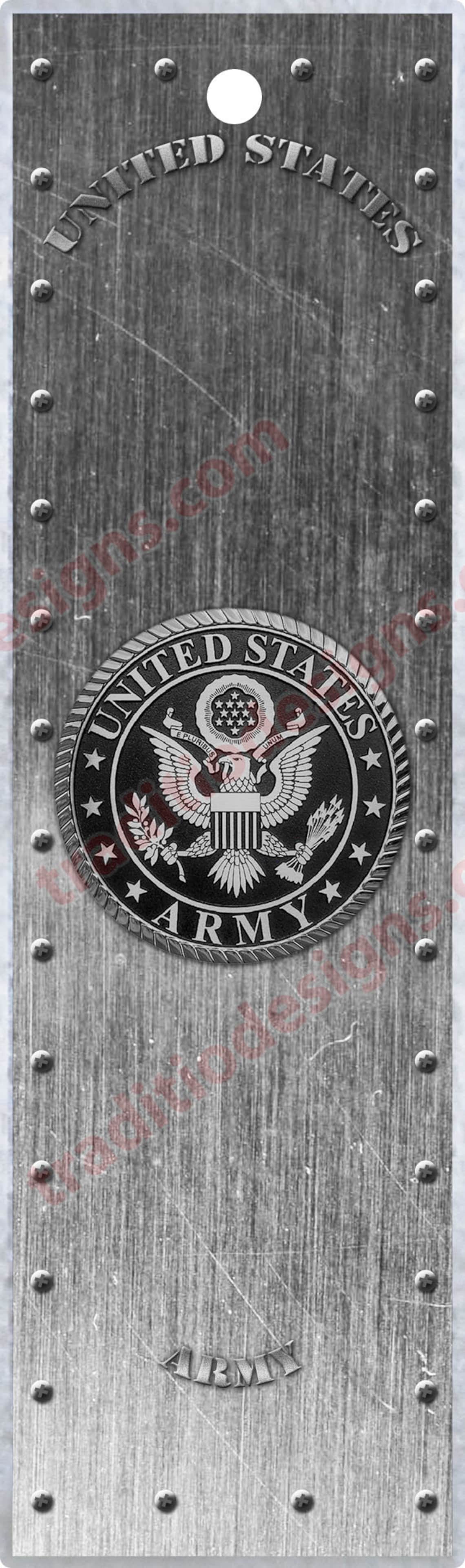 US Army Metallic Laminated Bookmarks. Custom US Army Bookmark. - Etsy