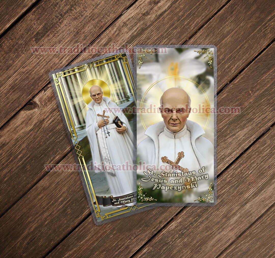 Saint Stanislaus of Jesus and Mary Papczynski - Laminated Holy Prayer ...