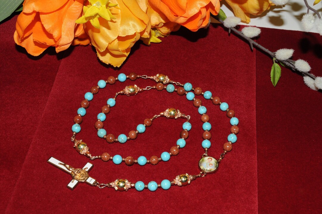 Our Lady of La Vang Royal Limited Edition Precious Holy Rosary With 18K ...