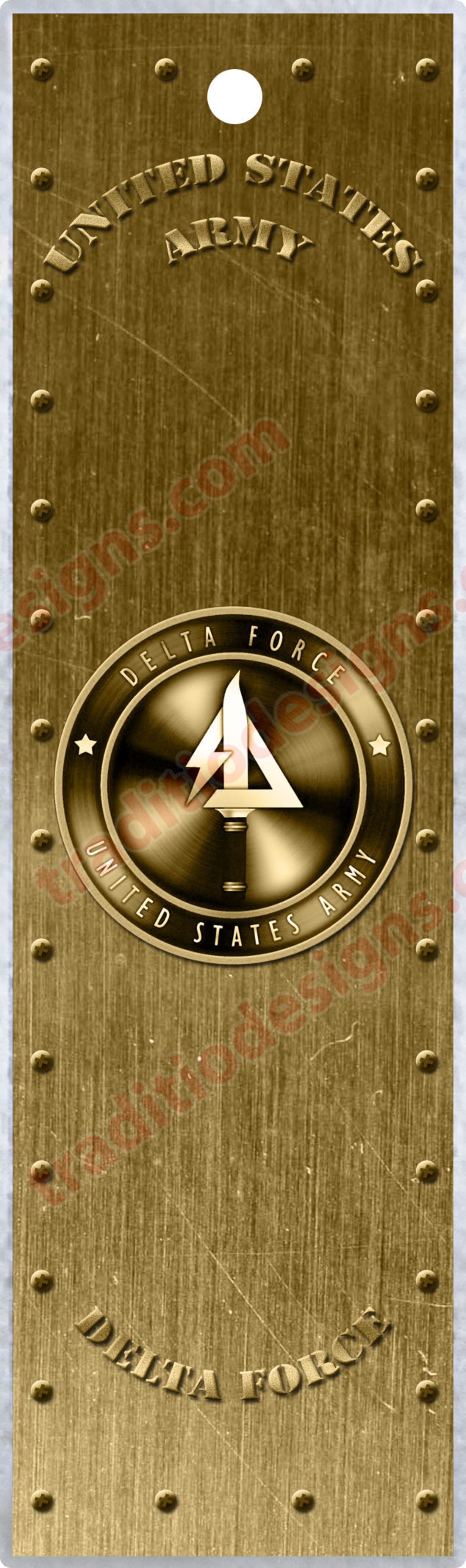 US Army Delta Force Metallic Laminated Bookmarks. Custom US - Etsy