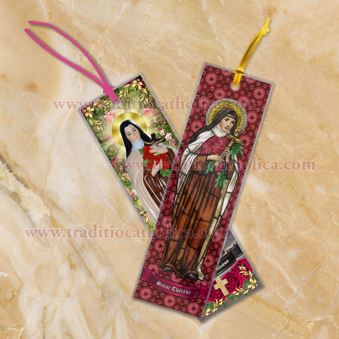 Saint Therese of Lisieux, Little Flower Laminated CLEAR See-through and ...