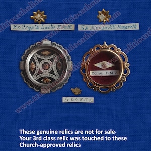 Our Lady of Garabandal Relic Holy Prayer Card & Relic Anointing Oil ...