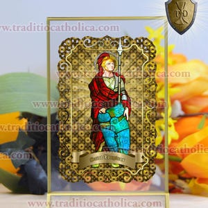 Saint Longinus, Patron of Soldiers and Lost Items Laminated Prayer ...