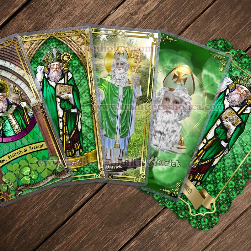 St. Patrick Holy Card - Etsy