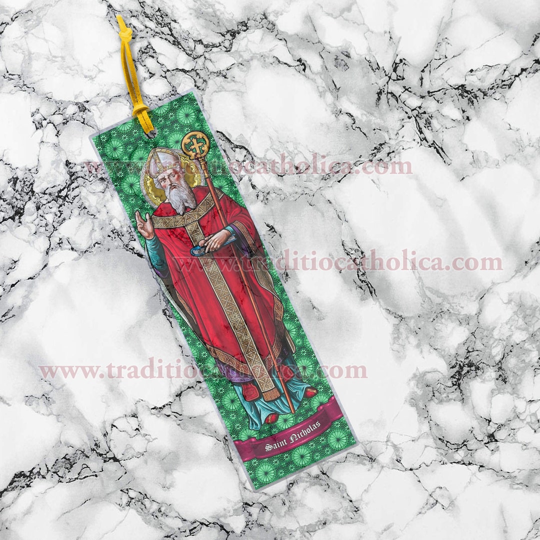 Saint Nicholas of Myra CLEAR See-through Laminated Bible Scripture ...