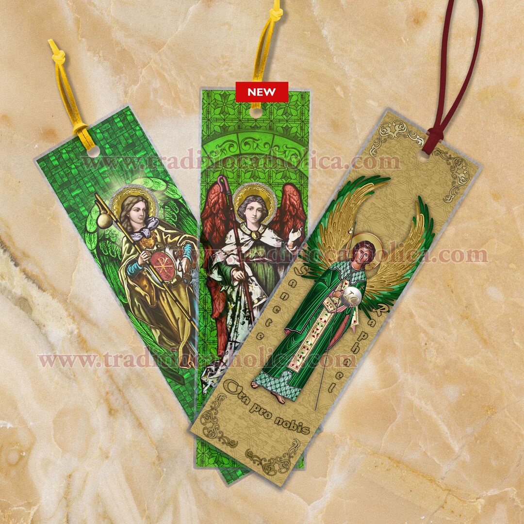 Saint Raphael the Archangel CLEAR See-through Stained Glass and Icon ...