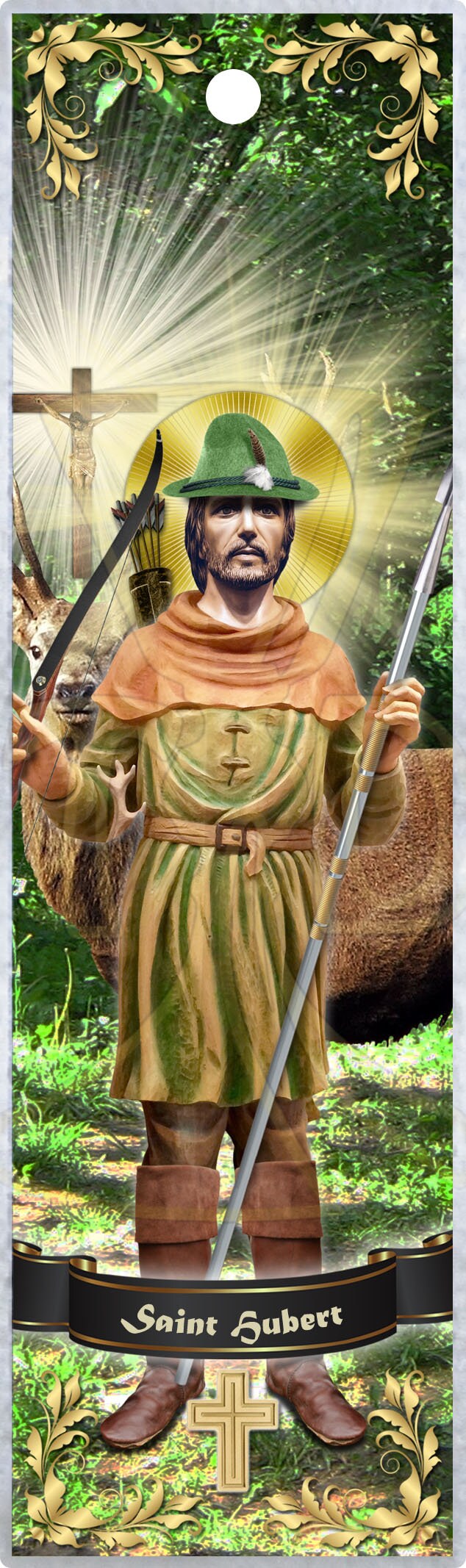 Saint St Hubert, Patron of Hunters CLEAR See-through and Quote ...