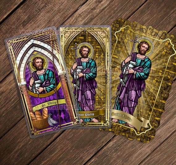 Saint Philip the Apostle Catholic Holy Prayer Cards. St. - Etsy