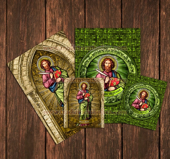 Saint Mark the Evangelist Stained Glass Prints. Ready to - Etsy