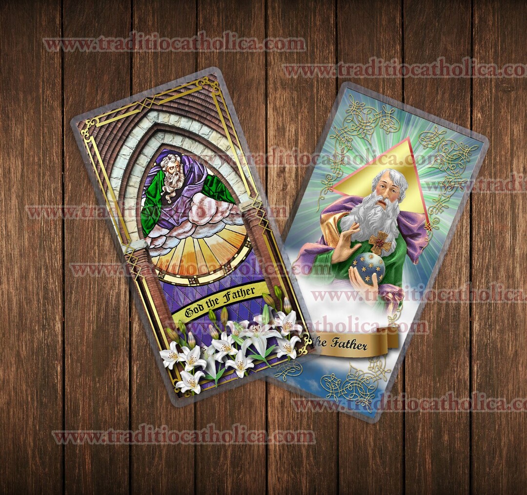 God the Father Laminated Catholic Holy Cards. Catholic Holy Prayer ...