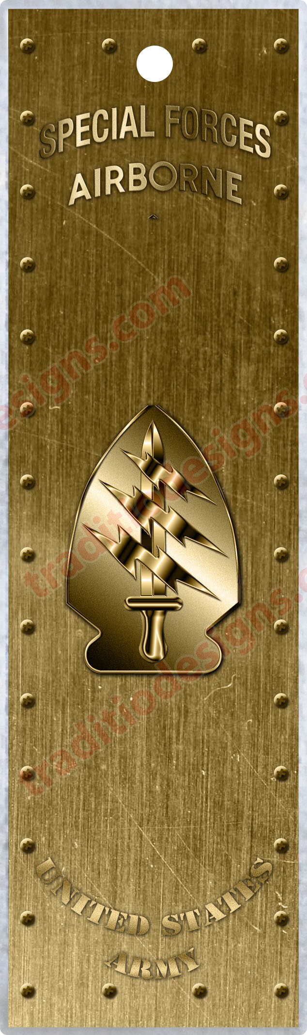 US Special Forces Metallic Laminated Bookmarks. Custom US | Etsy