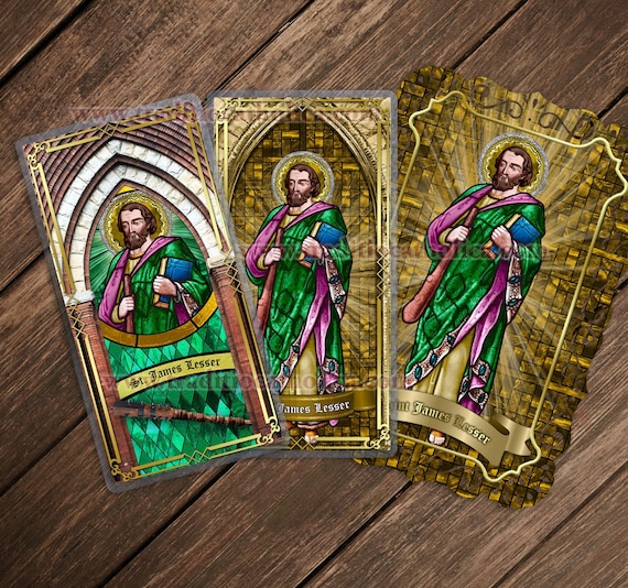 Saint James the Lesser the Apostle Catholic Holy Prayer Cards. - Etsy
