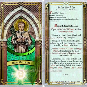 St. Tarcisius, Patron of Altar Servers - Stained Glass and Statue Art ...