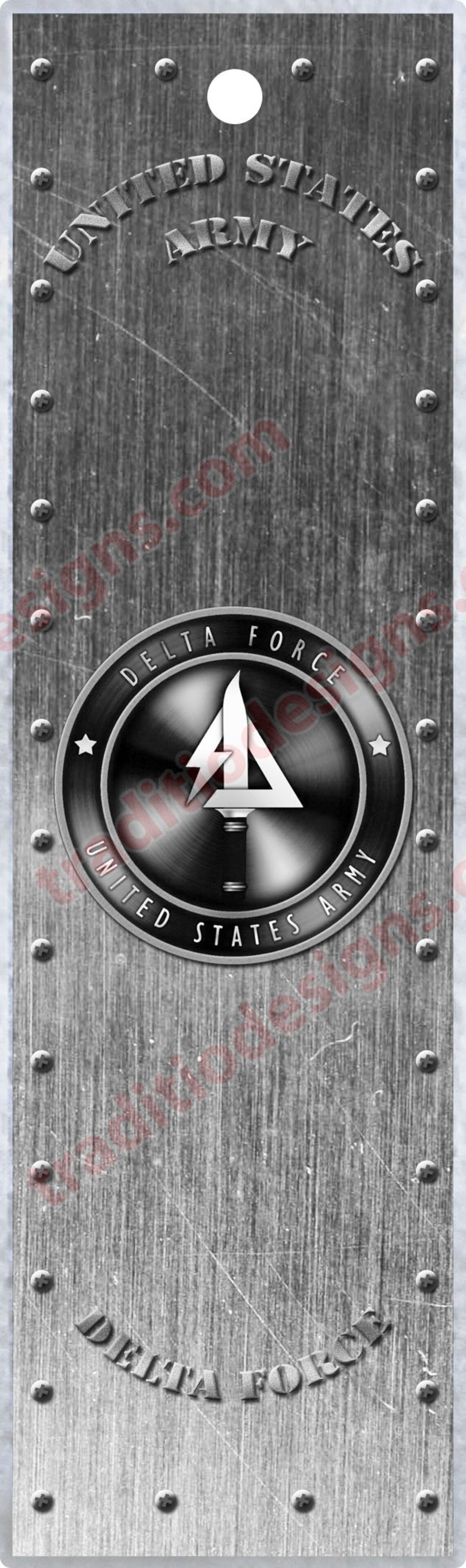 US Army Delta Force Metallic Laminated Bookmarks. Custom US - Etsy