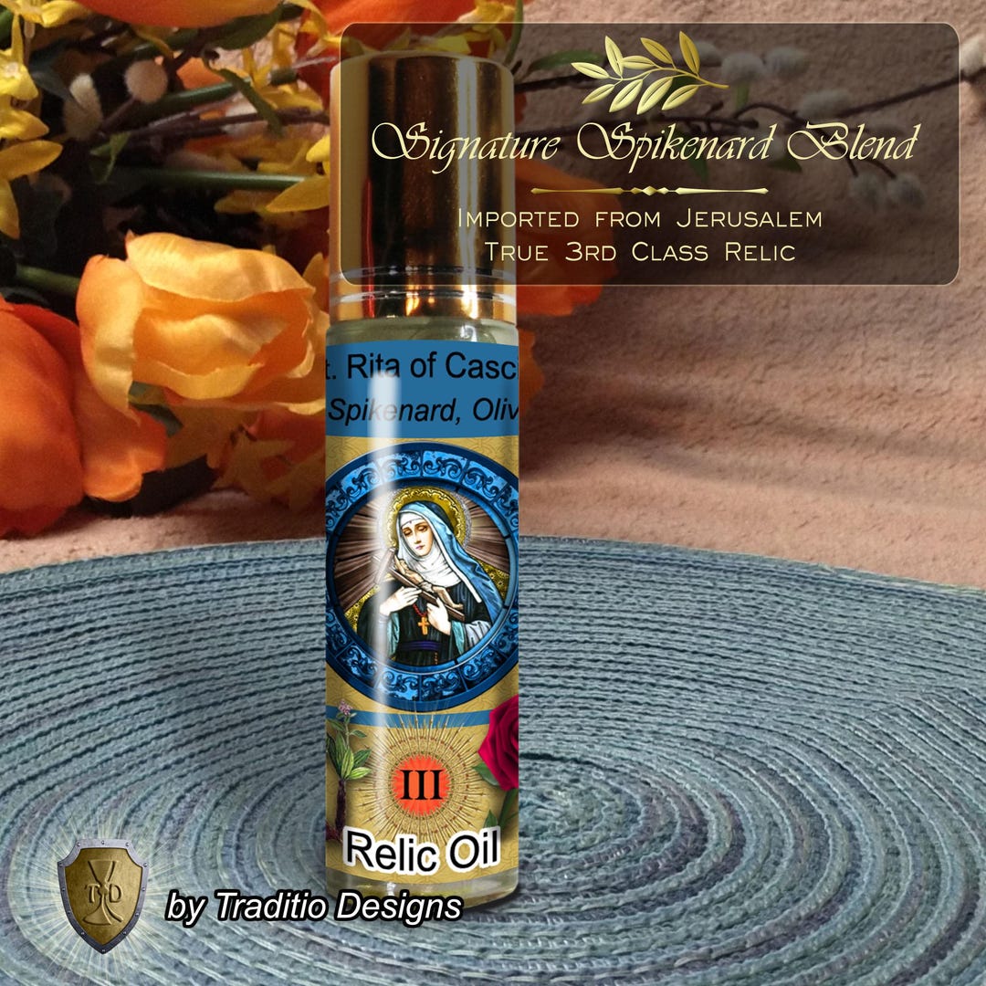 St. Rita of Cascia Relic Anointing Oil | Infertility, Chronic Wounds ...
