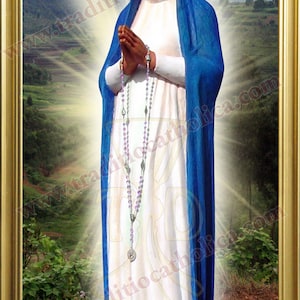 Our Lady of Kibeho Handcrafted Framed Prints. 7x14 Size. Our - Etsy