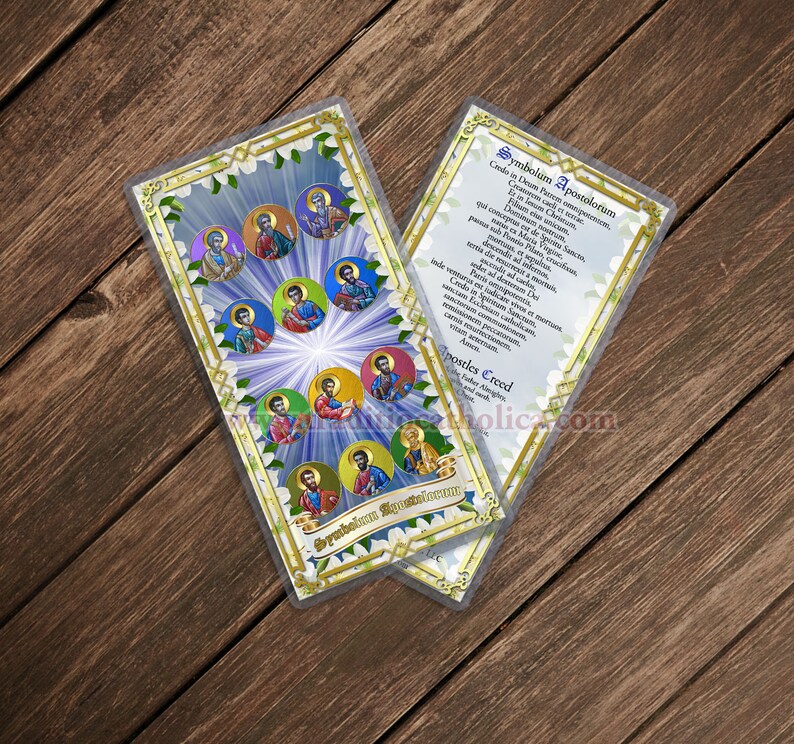 Symbolum Apostolorum the Apostles Creed Traditional Catholic | Etsy