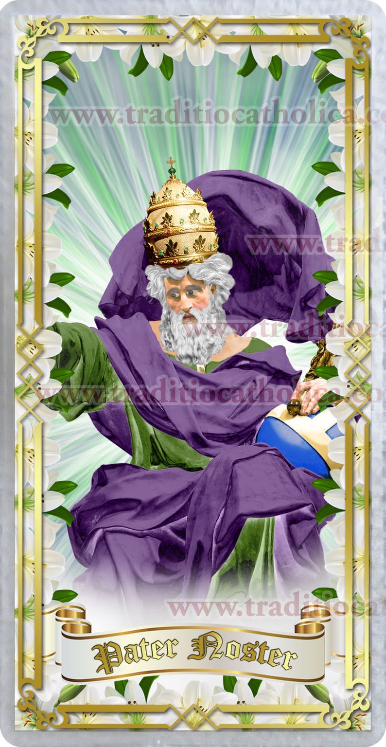 Pater Noster Our Father Traditional Catholic Latin Laminated - Etsy