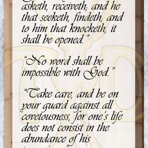 Saint St Luke the Evangelist Laminated Bible Scripture Quotes - Etsy