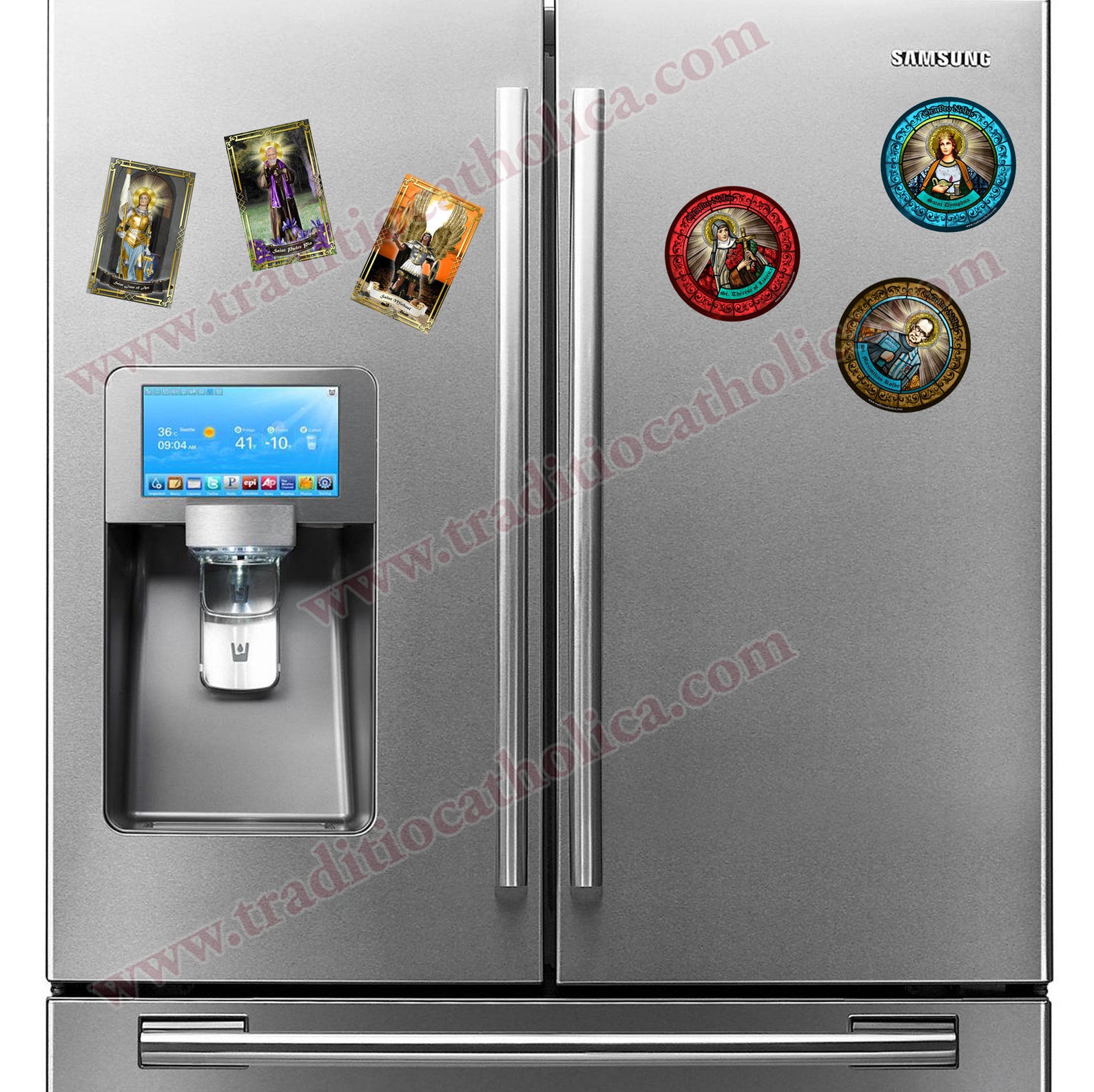 Saint John of Cologne Stained Glass Round 4 Inch Refrigerator - Etsy