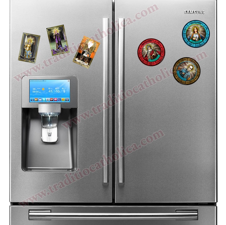 Saint John of Cologne Stained Glass Round 4 Inch Refrigerator - Etsy