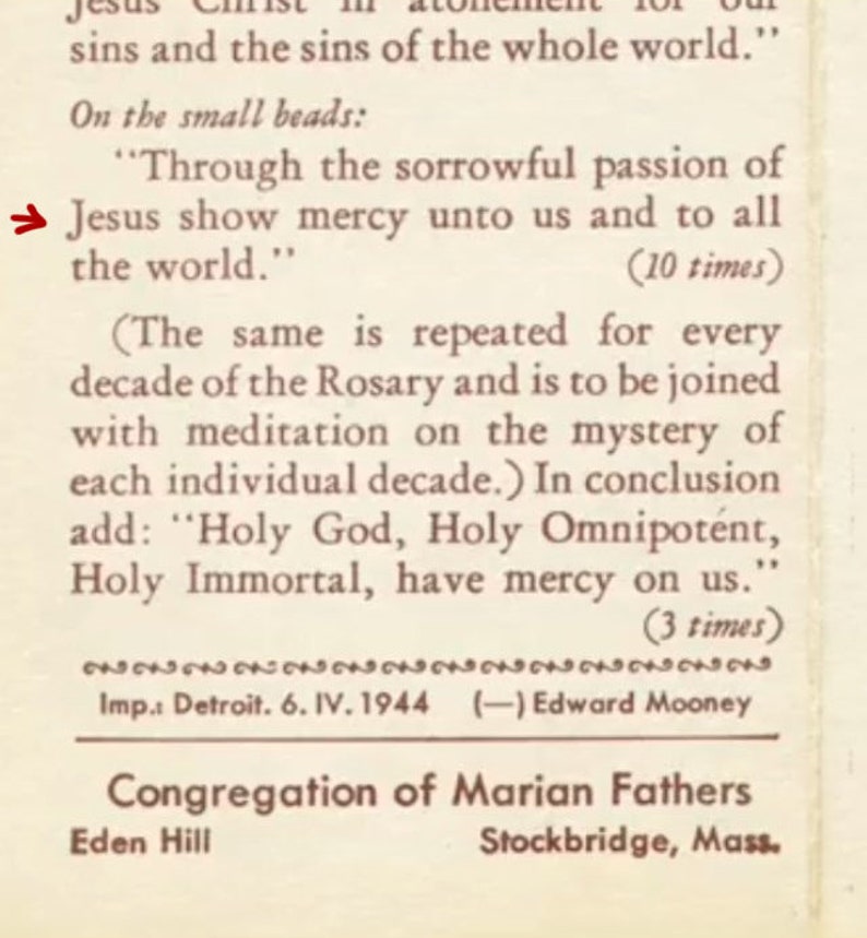 Divine Mercy Chaplet and Consecration Catholic Holy Prayer Cards. Jesus ...