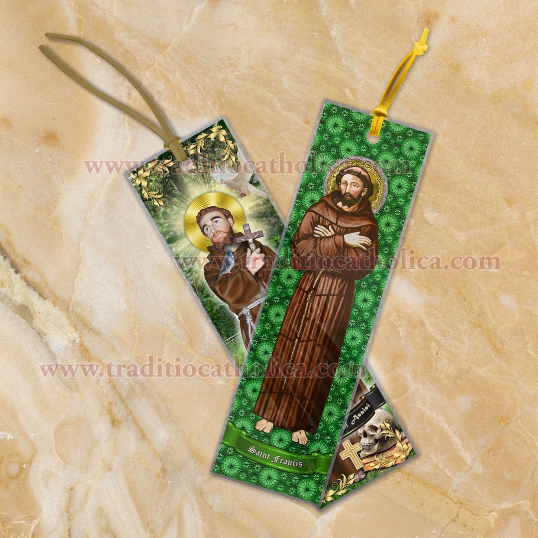 Saint Francis of Assisi Laminated CLEAR See-through and Quote Catholic ...