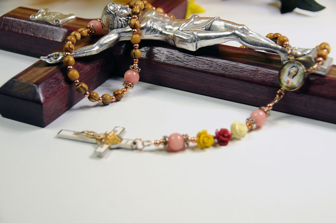 Maria Rosa Mystica Limited Edition Precious Holy Relic Rosary With 18K ...