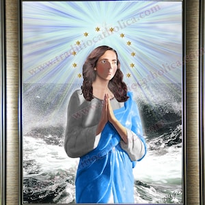 Our Lady, Star of the Sea stella Maris 8x10 Prints. Framed or Ready to ...