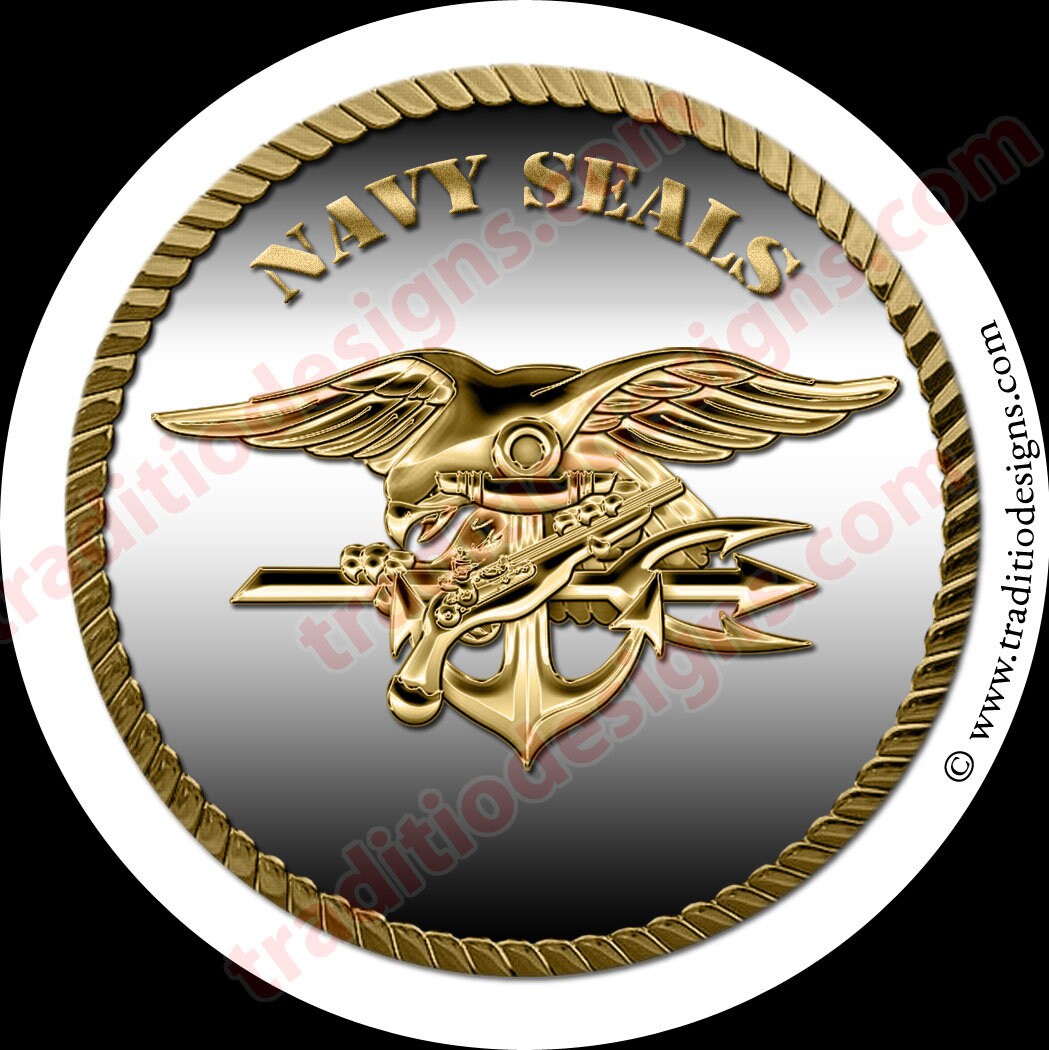 Navy Seals magnets Navy Seals decal round 3.5 inch and | Etsy