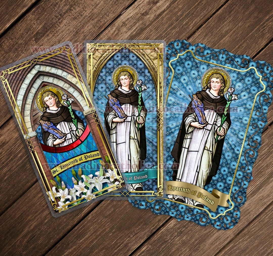 Saint Hyacinth of Poland, Patron Against Drowning Stained Glass ...