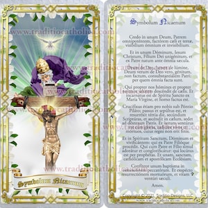 Symbolum Nicaenum, Nicaean Creed or Credo Traditional Catholic Latin ...