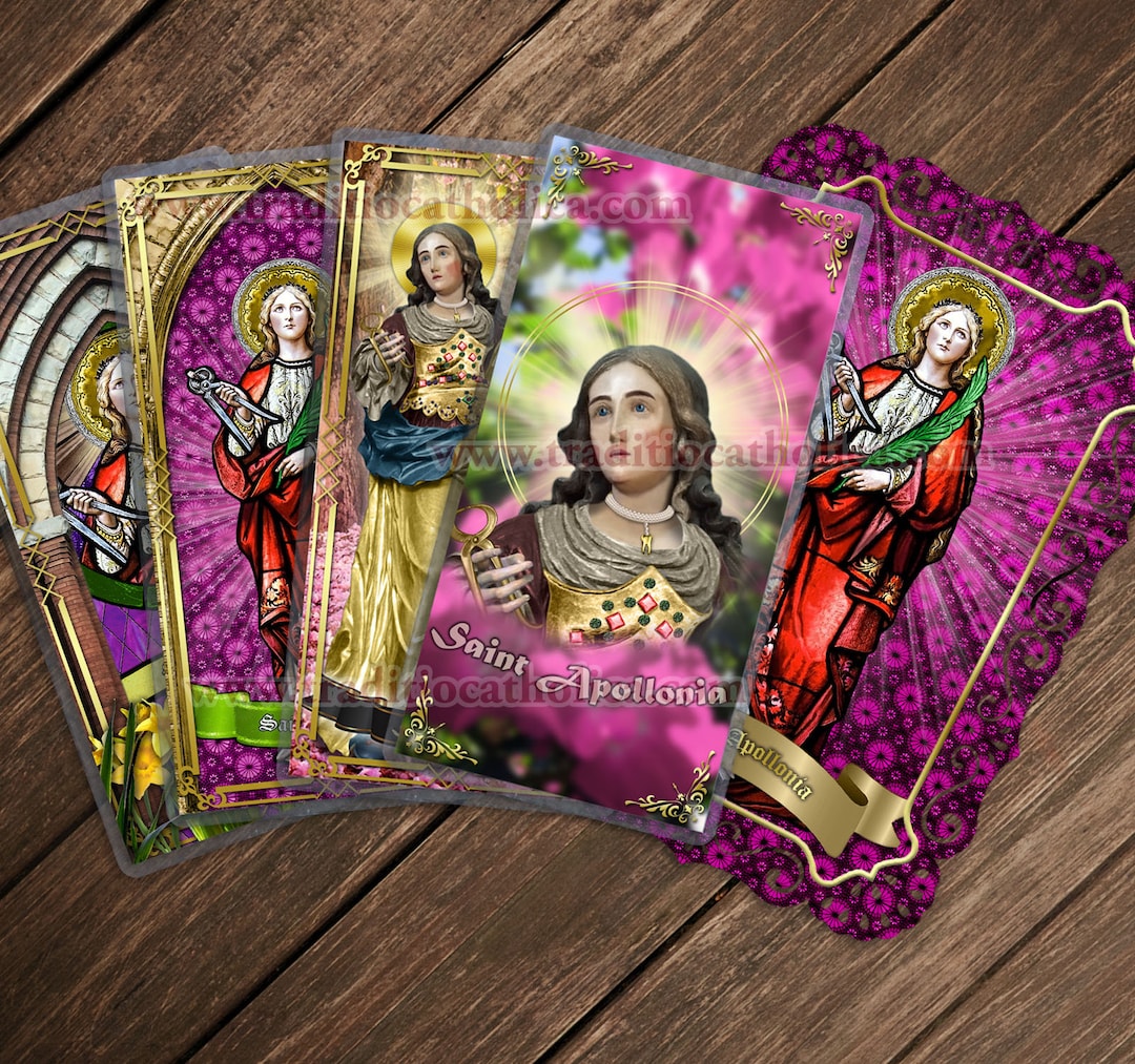 Saint Apollonia, Ancient Egypt Laminated Holy Prayer Cards. Dental ...