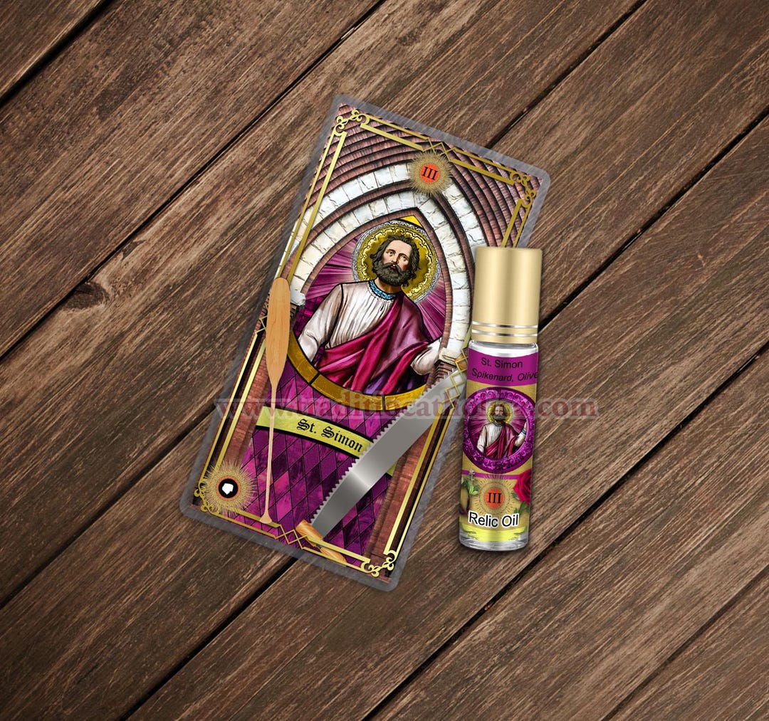 Saint Simon Zealot the Apostle Relic Holy Prayer Card and Relic ...